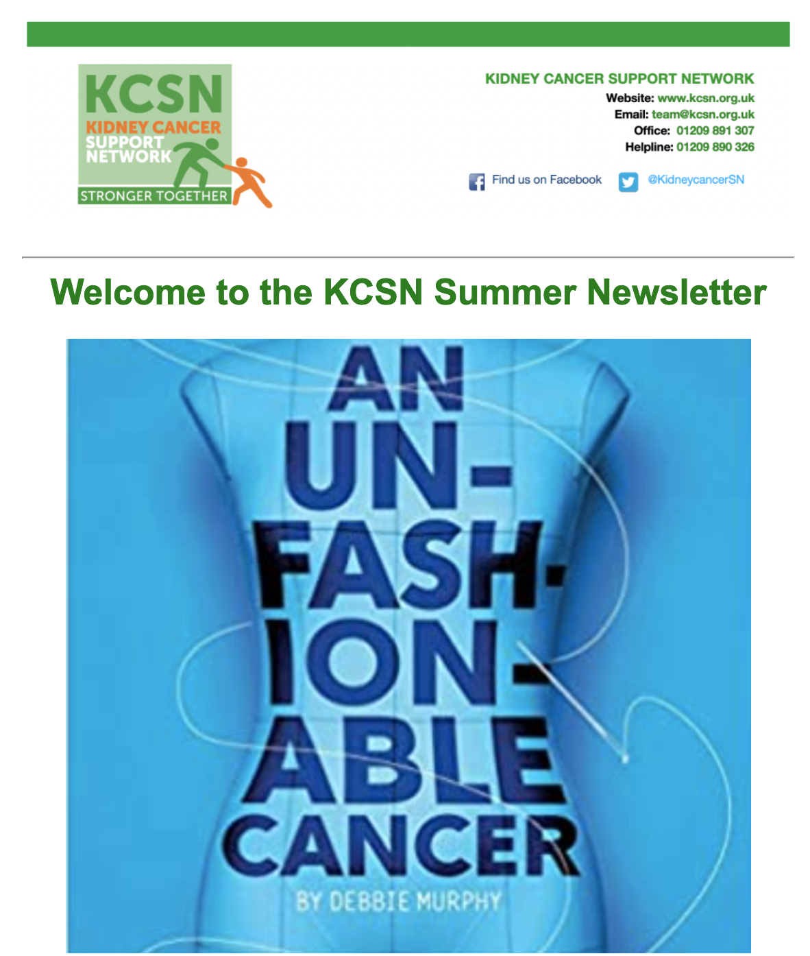 Newsletters - Action Kidney Cancer